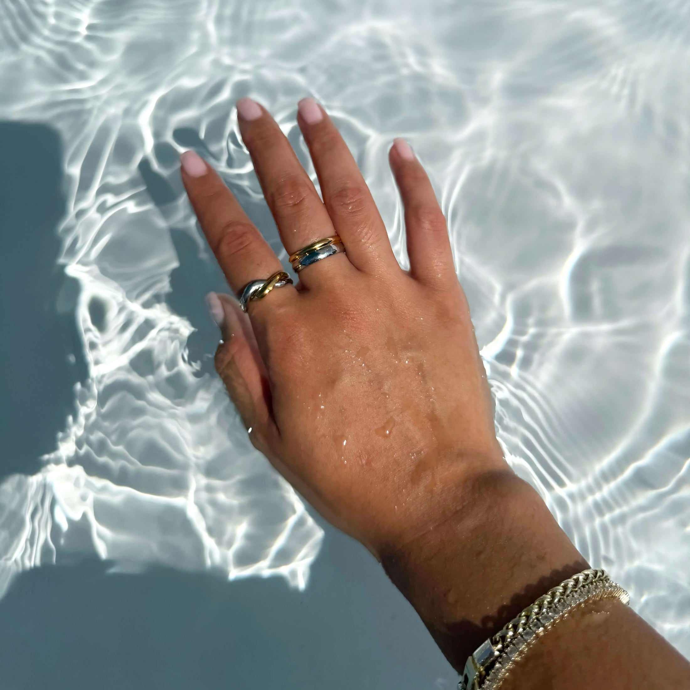 Mixed Band Ring - Meideya Jewelry