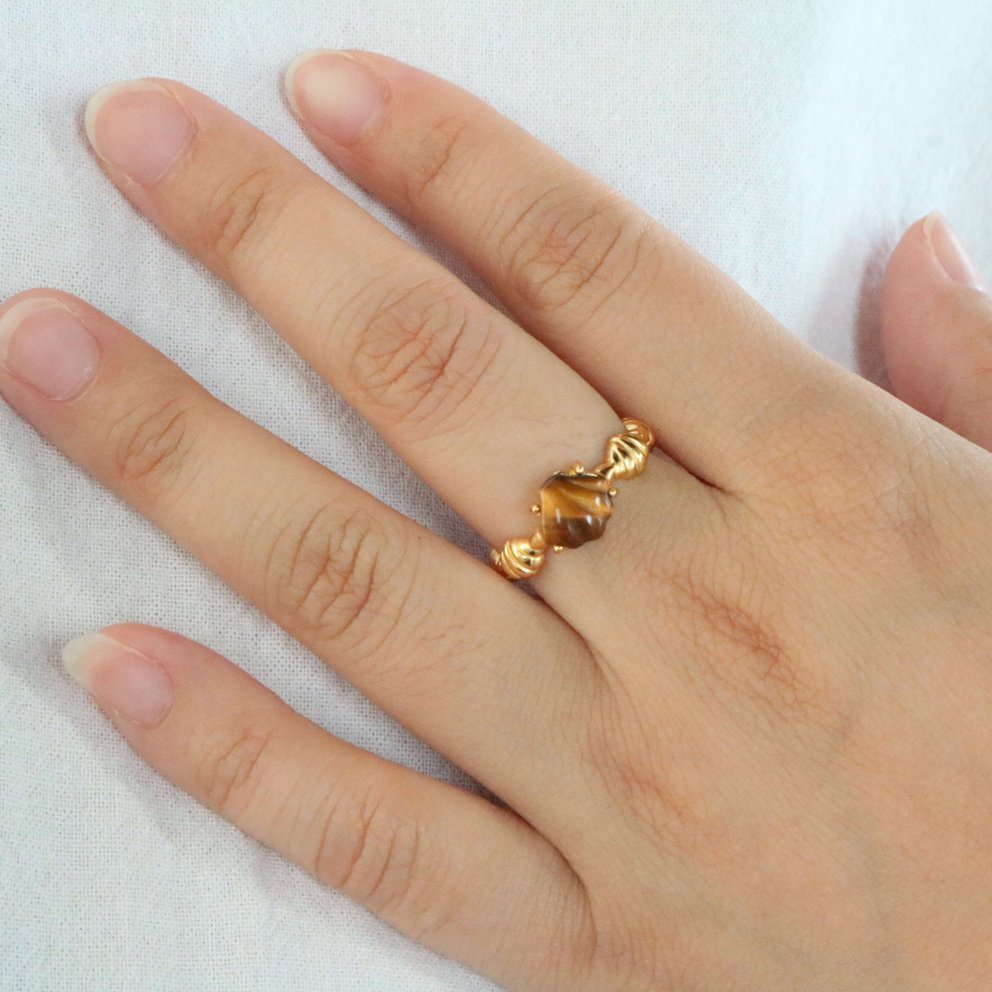 Ocean Spirit Ring - Tiger's Eye